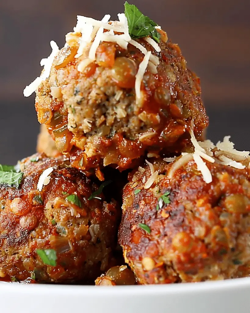 Easy Vegetarian Lentil Meatballs | CookedByMomy
