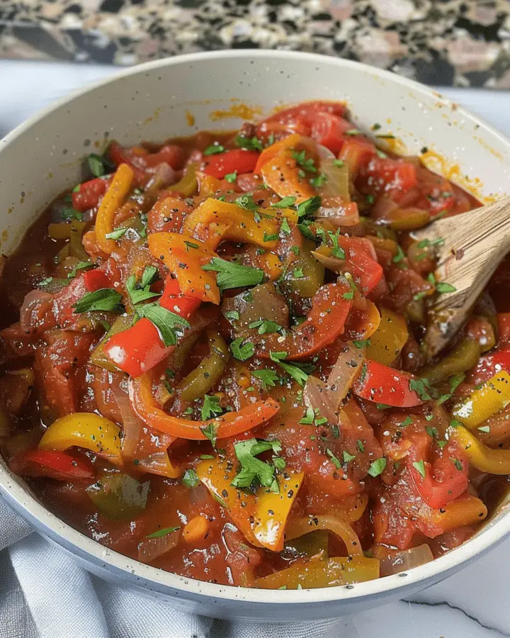 Piperade – Basque Pepper and Tomato Stew | CookedByMomy