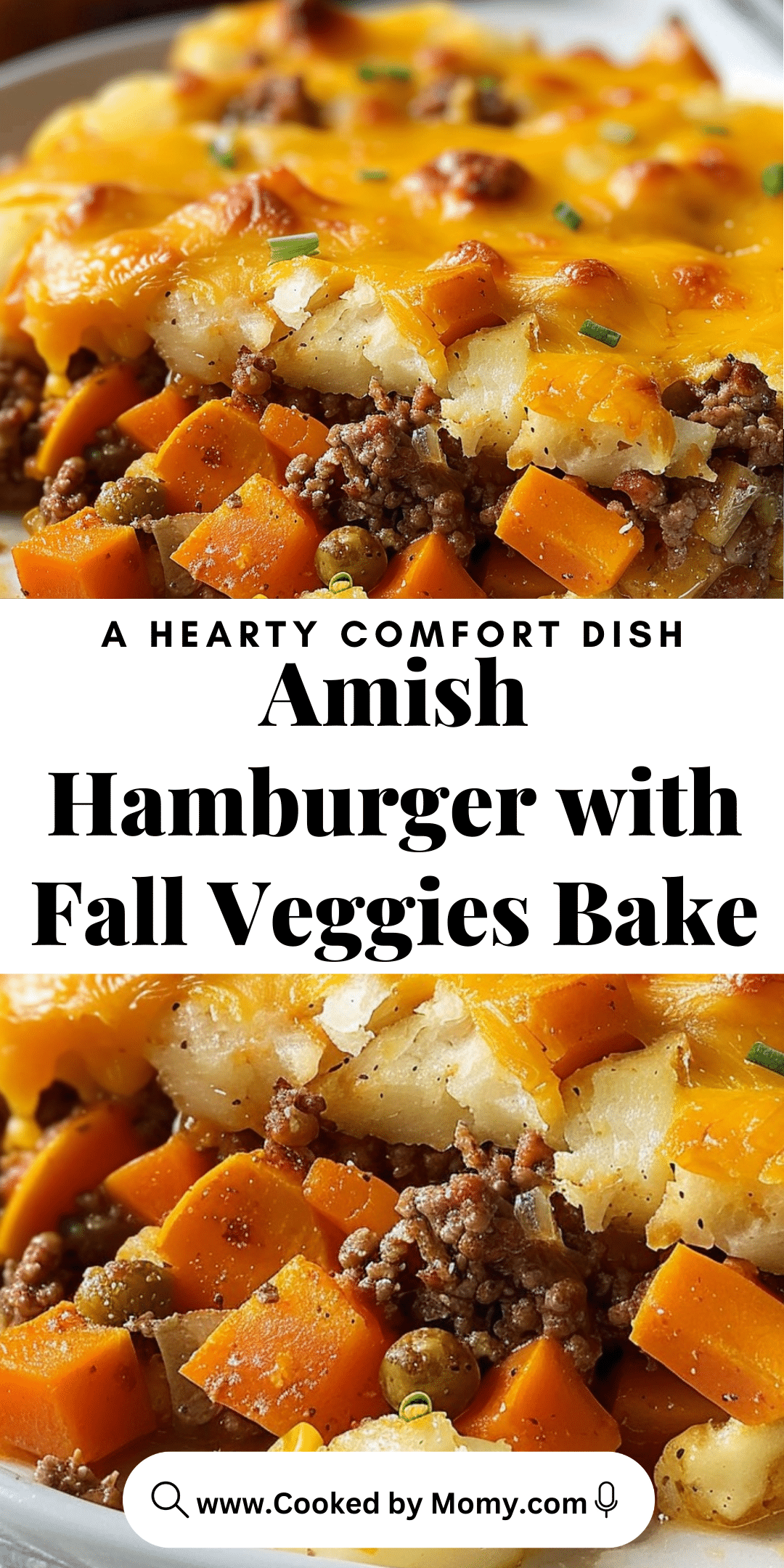 Amish Hamburger with Fall Veggies Bake | CookedByMomy