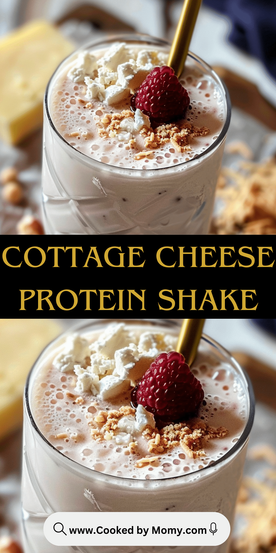 Cottage Cheese Protein Shake | CookedByMomy