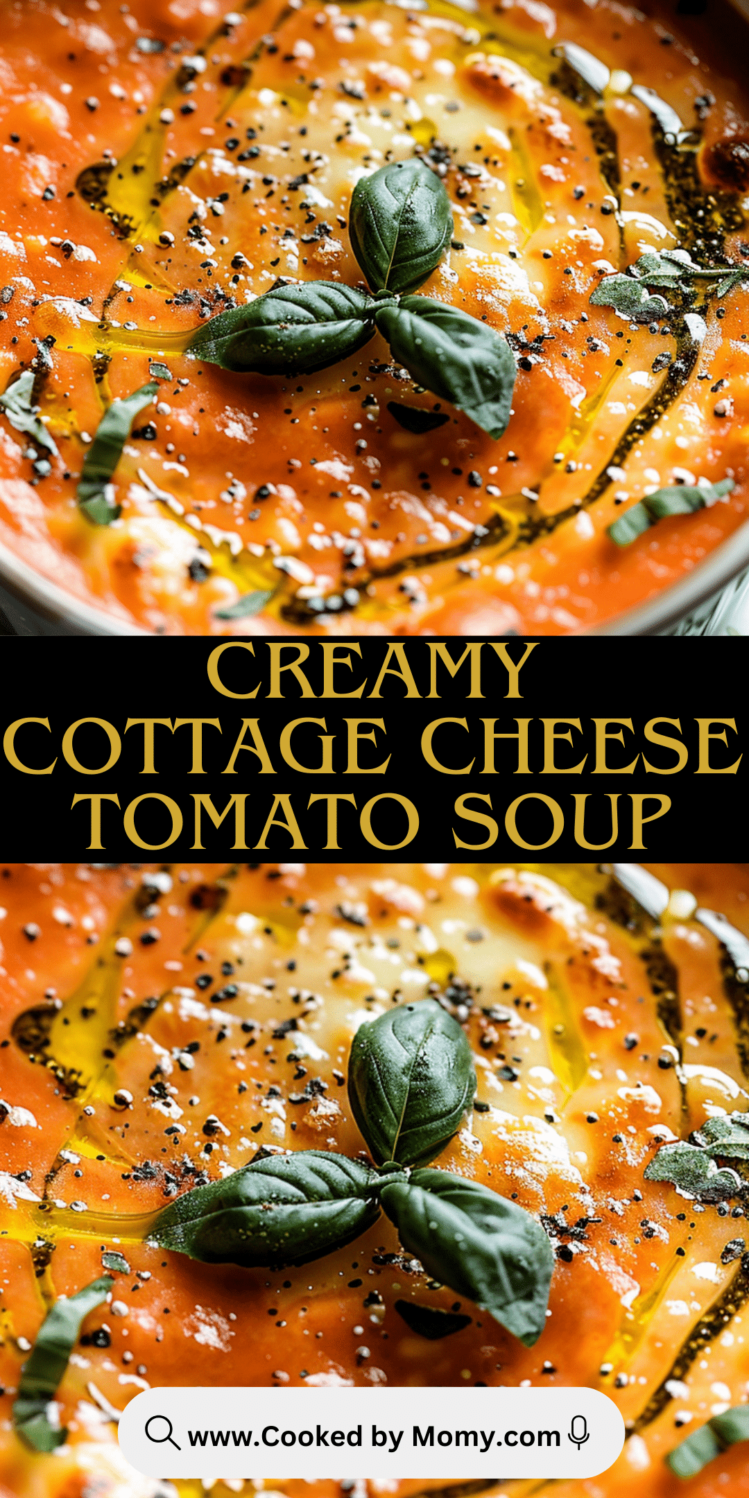 Creamy Cottage Cheese Tomato Soup | CookedByMomy