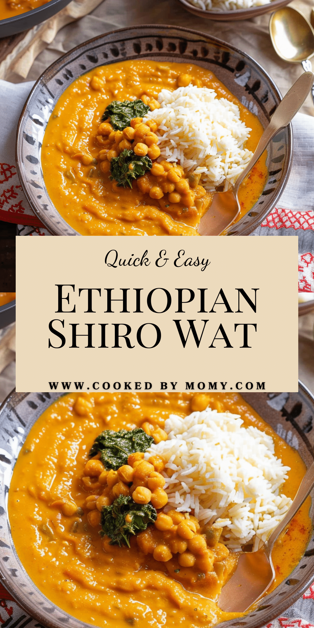 Ethiopian Shiro Wat (Chickpea Stew) | CookedByMomy