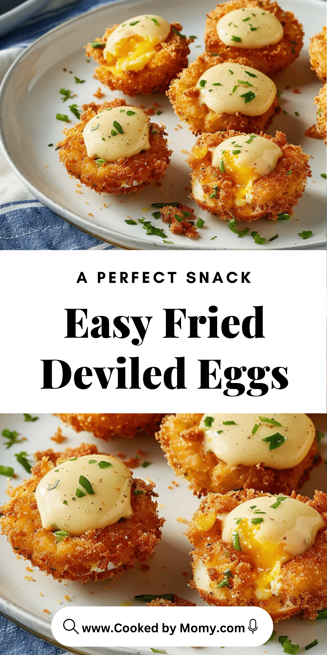 Fried Deviled Eggs | CookedByMomy