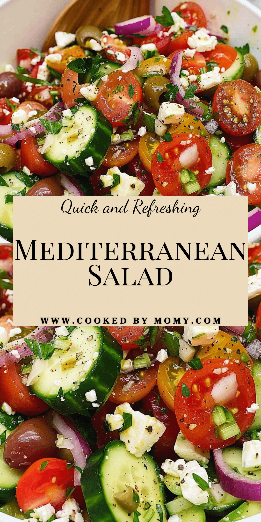 Mediterranean Salad | CookedByMomy