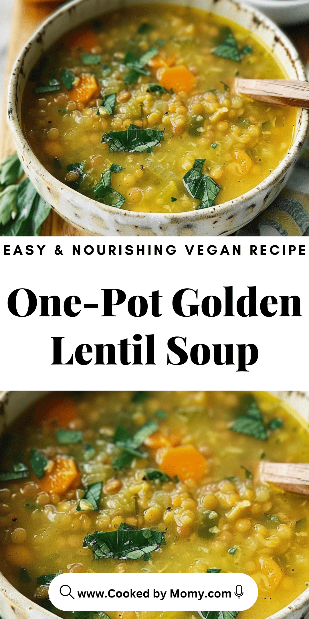 One-Pot Golden Lentil Soup | CookedByMomy