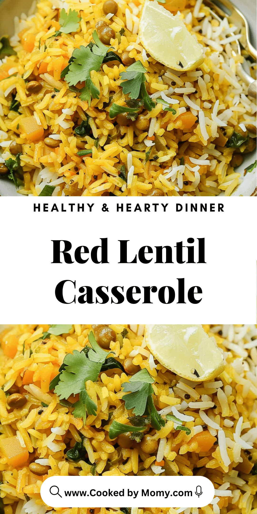 Red Lentil Casserole | CookedByMomy