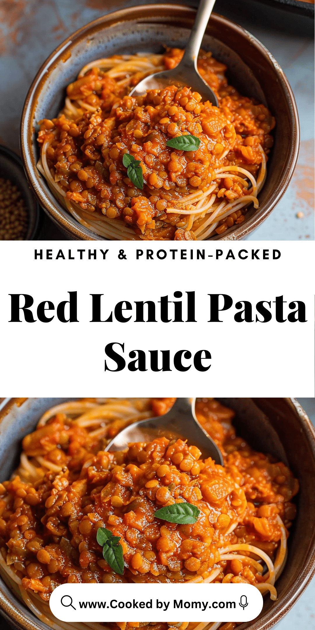 Red Lentil Pasta Sauce | CookedByMomy