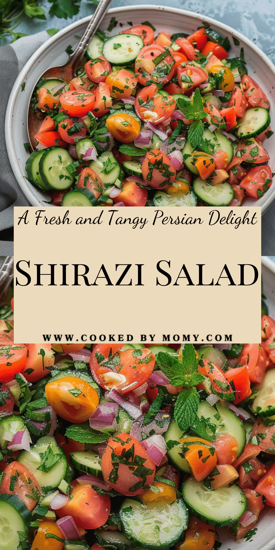 Shirazi Salad: A Fresh and Tangy Persian Delight | CookedByMomy