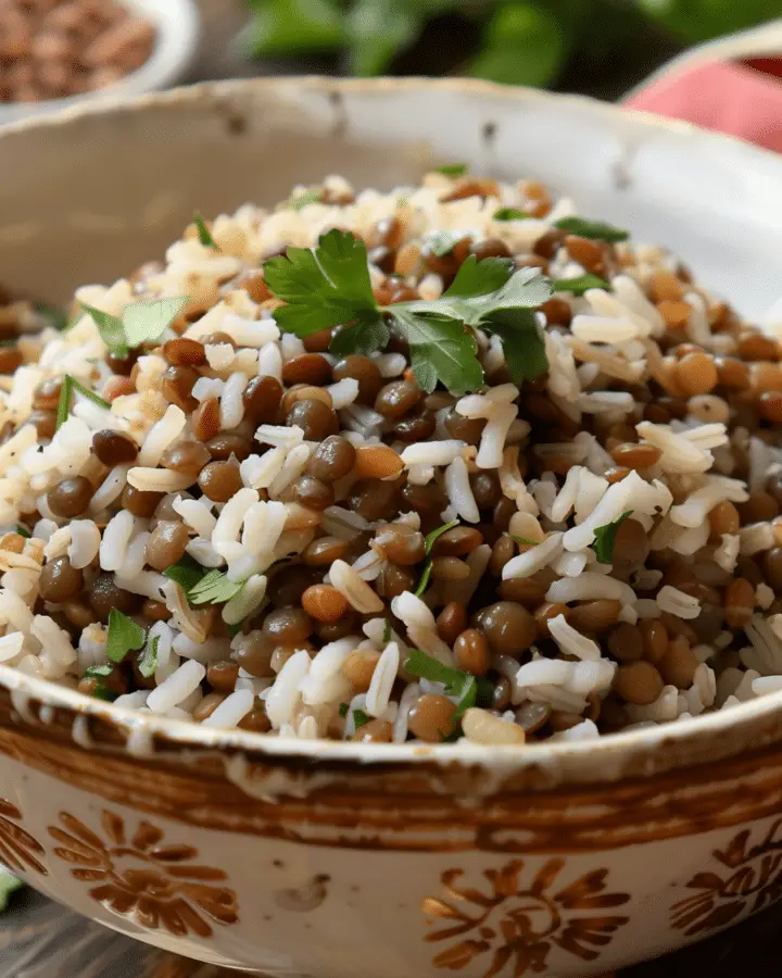 Simple Lebanese Lentils & Rice (Mujaddara) | CookedByMomy