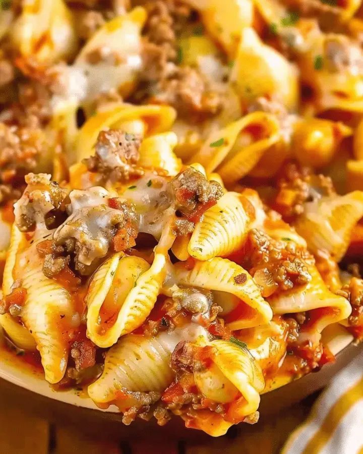 Creamy Beef and Shells | CookedByMomy