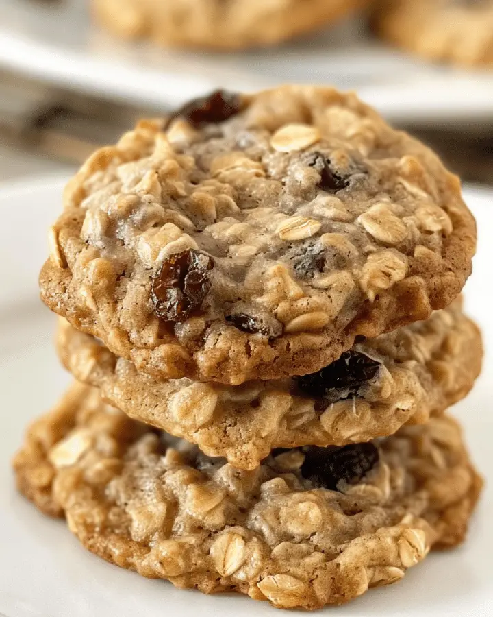 Soft & Chewy Oatmeal Raisin Cookies | CookedByMomy