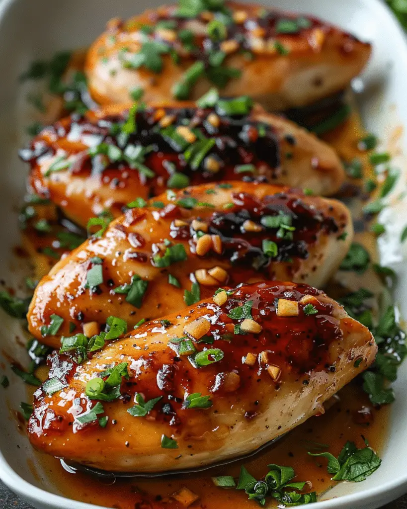 Honey Garlic Chicken Breasts | CookedByMomy