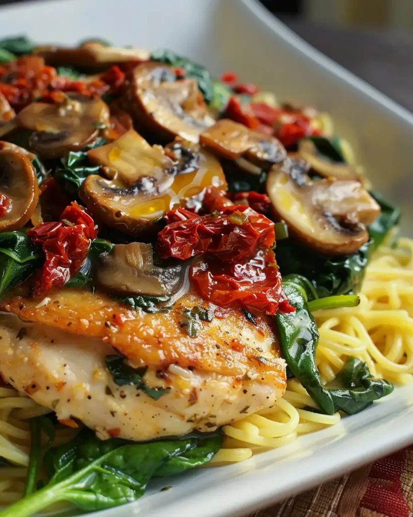 Chicken Marsala Florentine | CookedByMomy