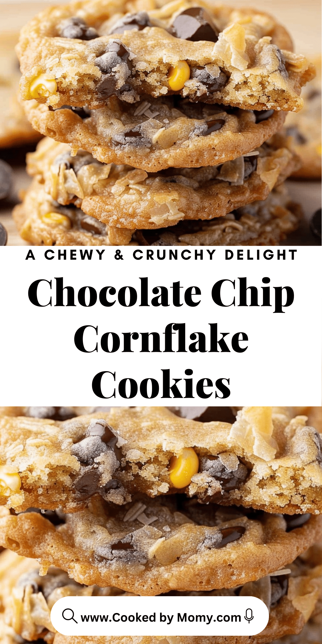 Chocolate Chip Cornflake Cookies | CookedByMomy