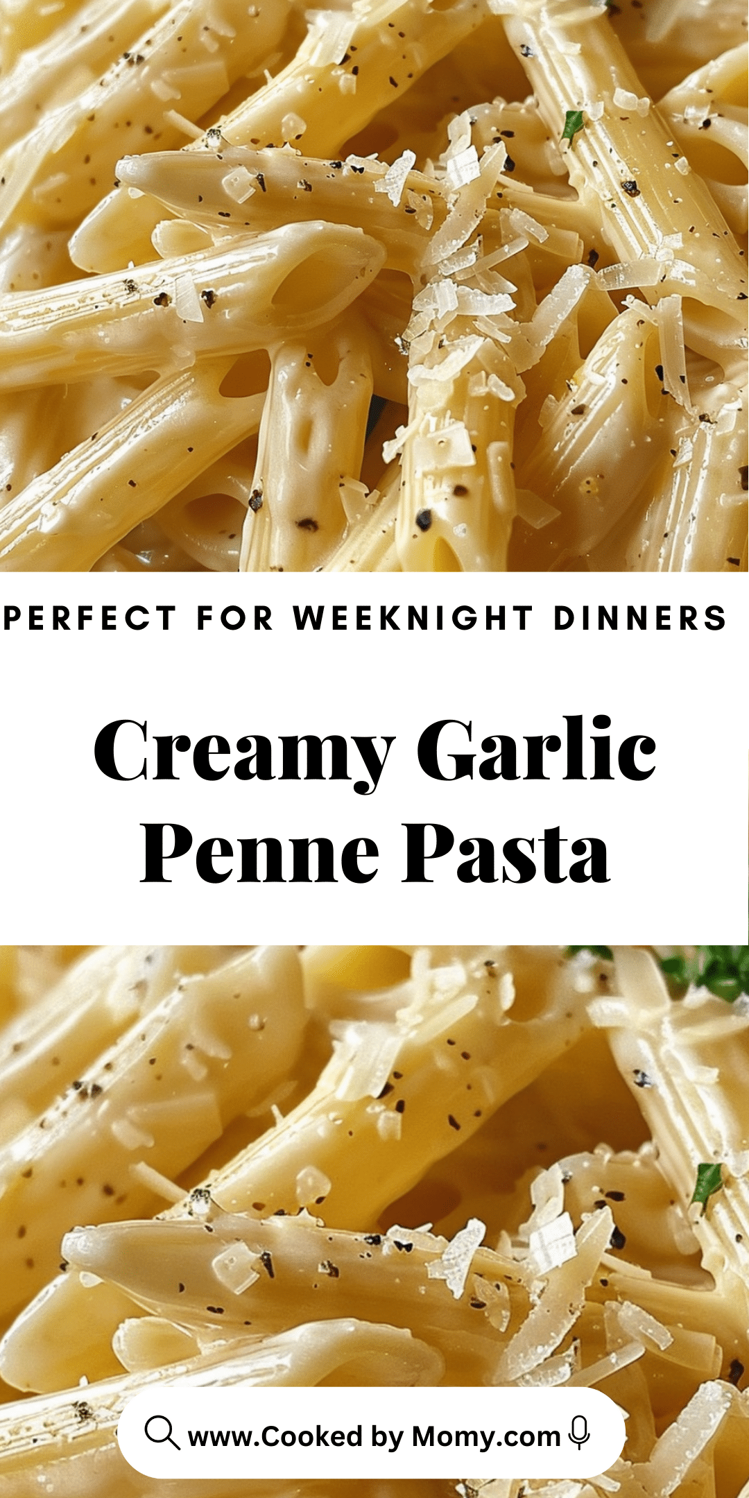 Creamy Garlic Penne Pasta | CookedByMomy
