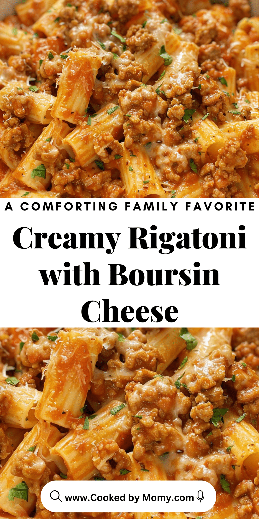 Creamy Rigatoni with Boursin Cheese | CookedByMomy