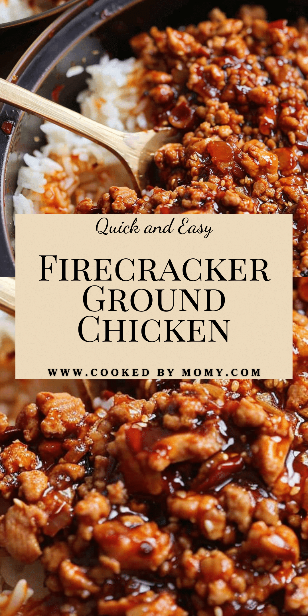 Firecracker Ground Chicken | CookedByMomy