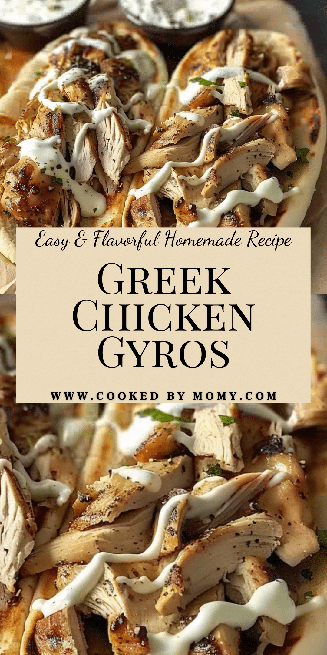 Greek Chicken Gyros | CookedByMomy