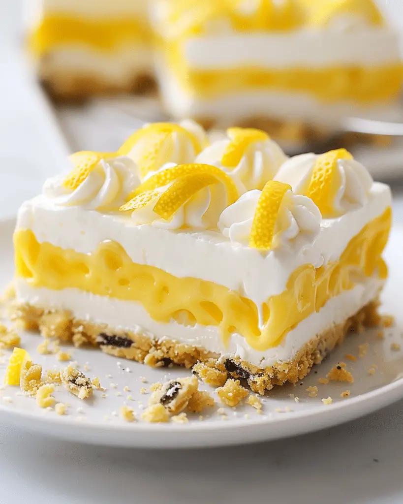 Heavenly Lemon Oreo Dessert | CookedByMomy