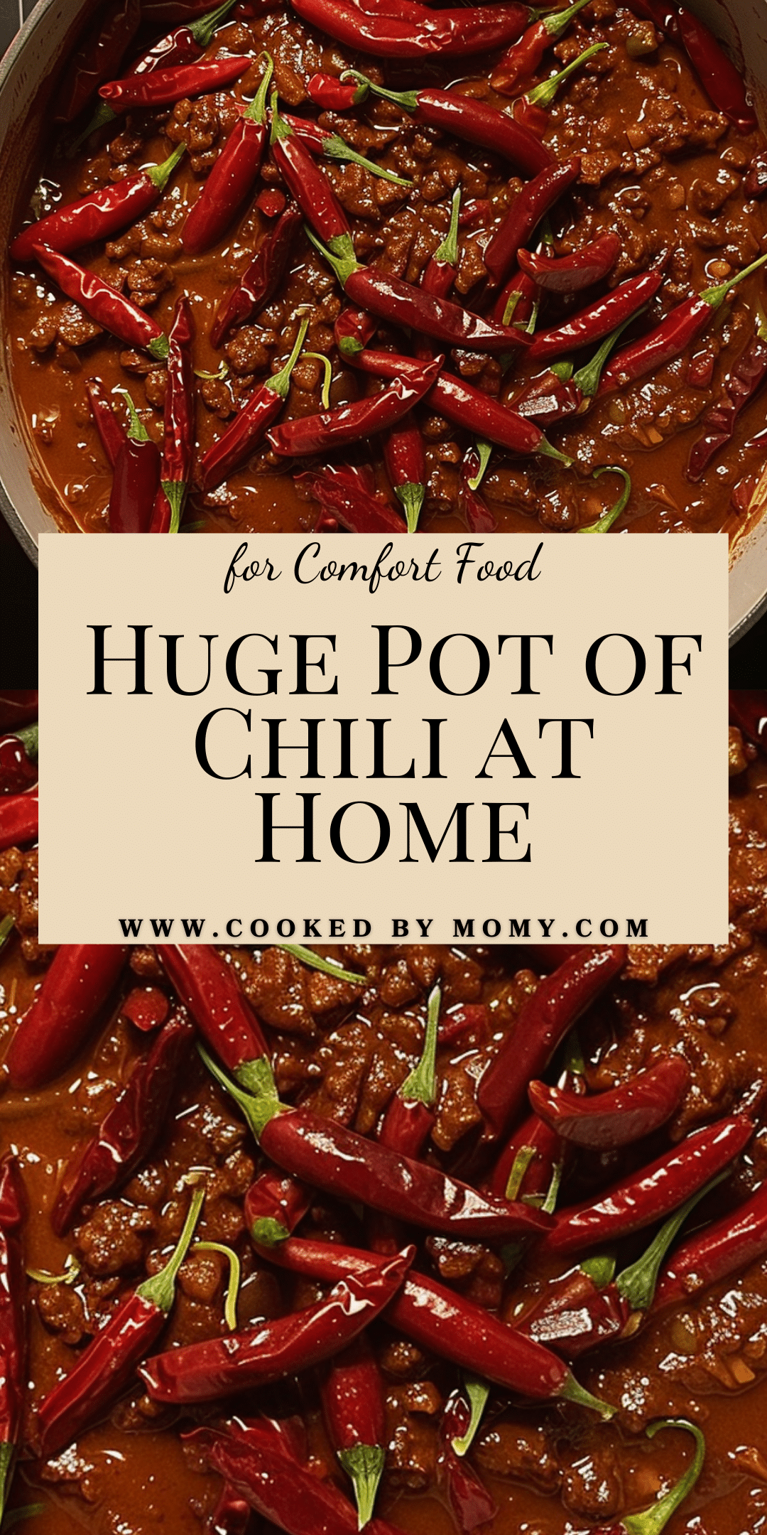 Huge Pot of Chili at Home | CookedByMomy
