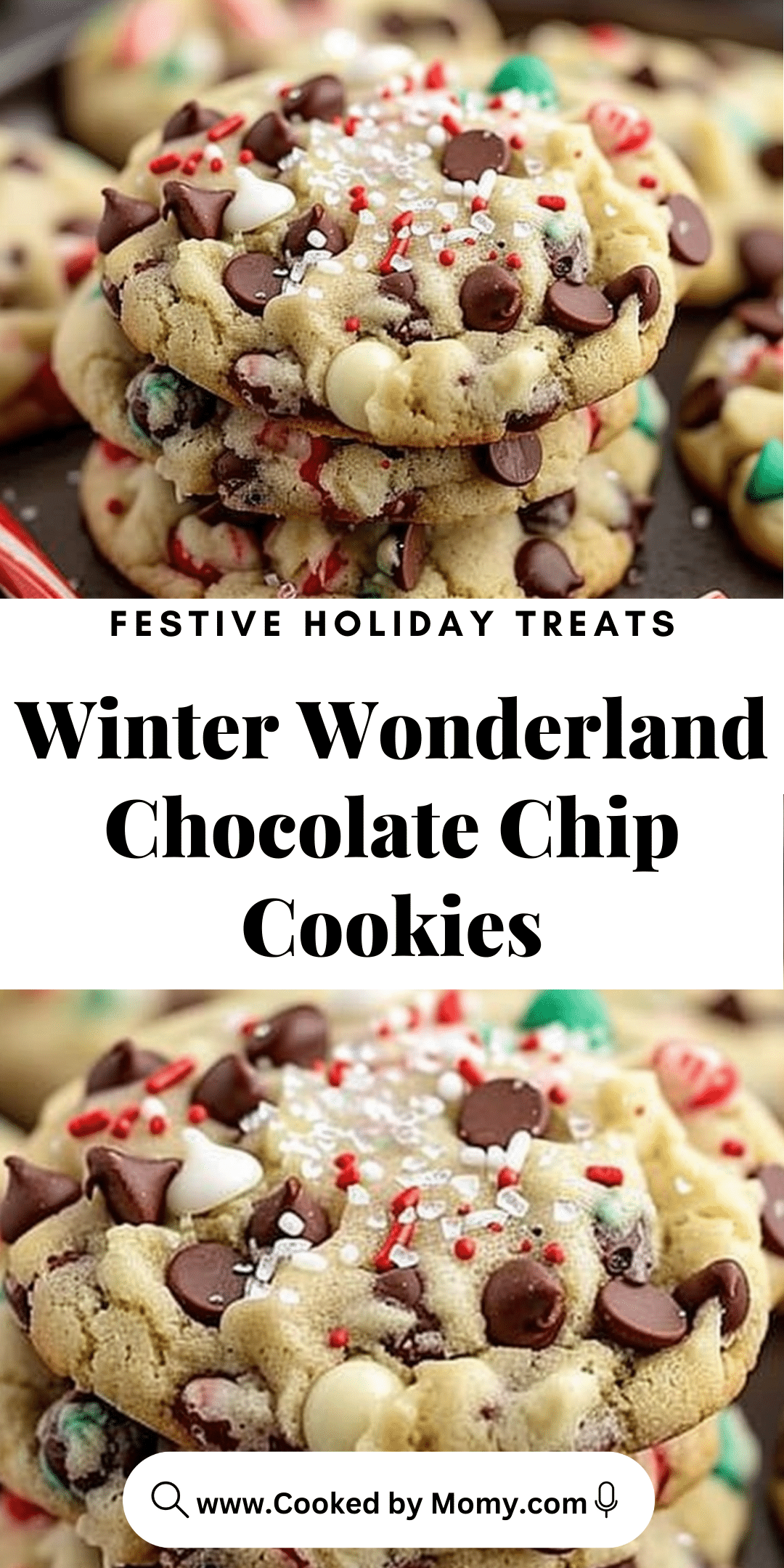 Winter Wonderland Chocolate Chip Cookies | CookedByMomy