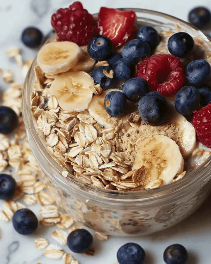 Overnight Oats with Protein Powder | CookedByMomy