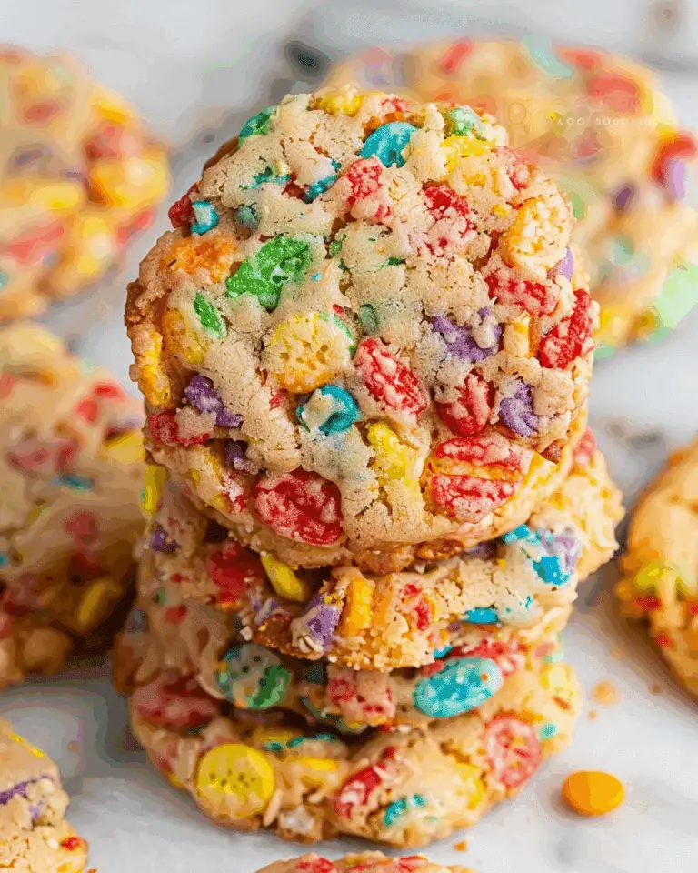 Fruity Pebbles Cake Mix Cookies | CookedByMomy