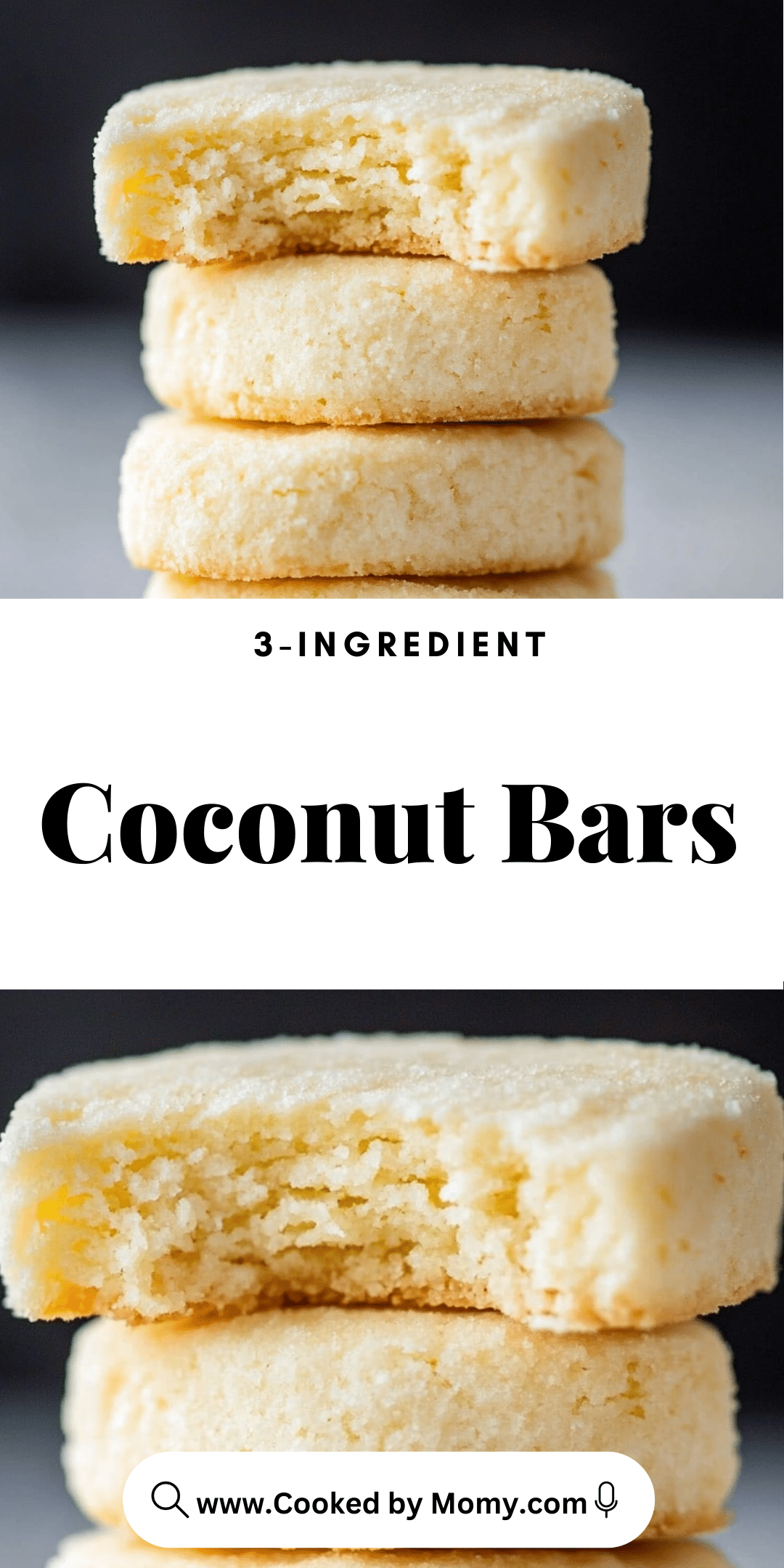 Coconut Bars Recipe - Just 3 Ingredients! | CookedByMomy