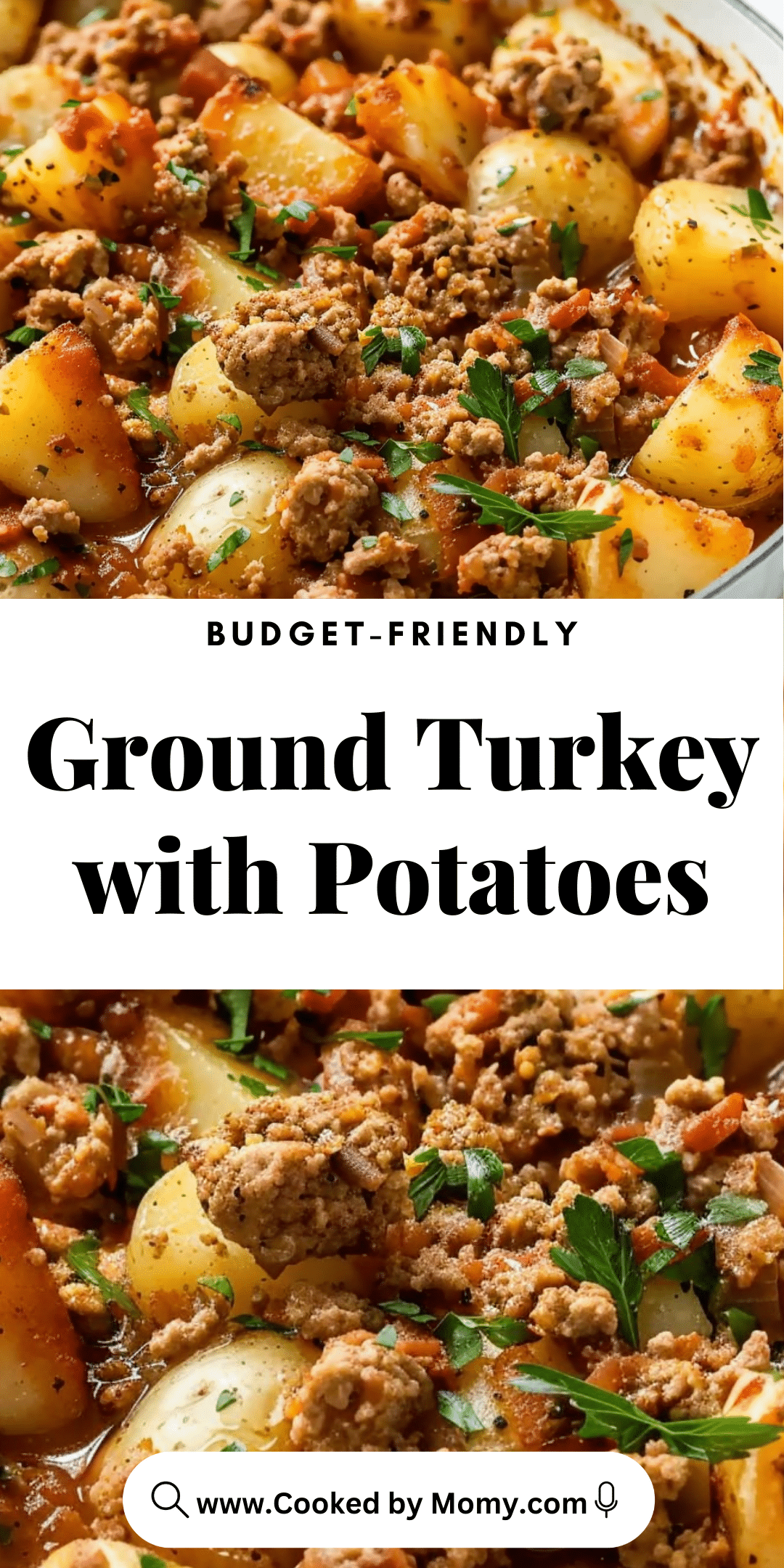 Easy Ground Turkey with Potatoes | CookedByMomy