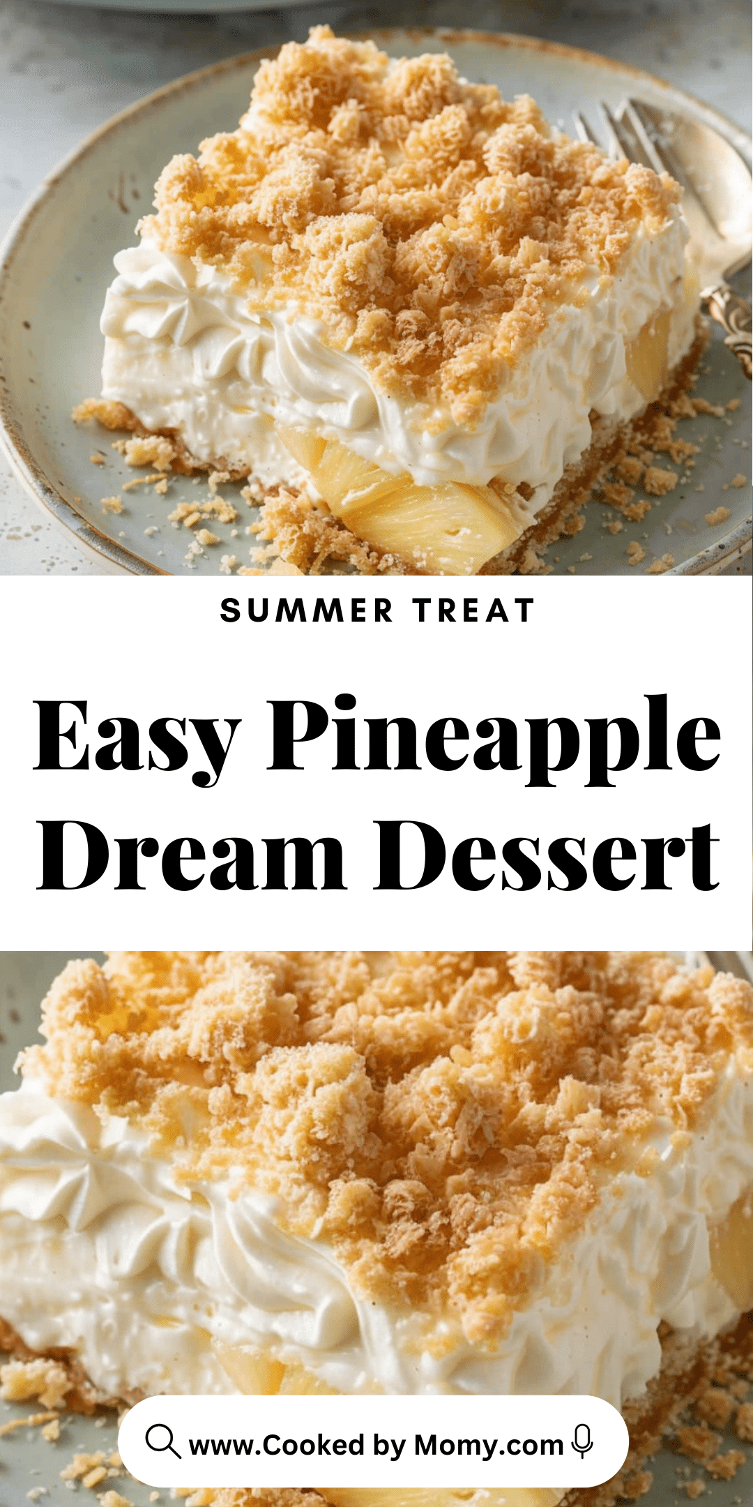 Easy Pineapple Dream Dessert | CookedByMomy