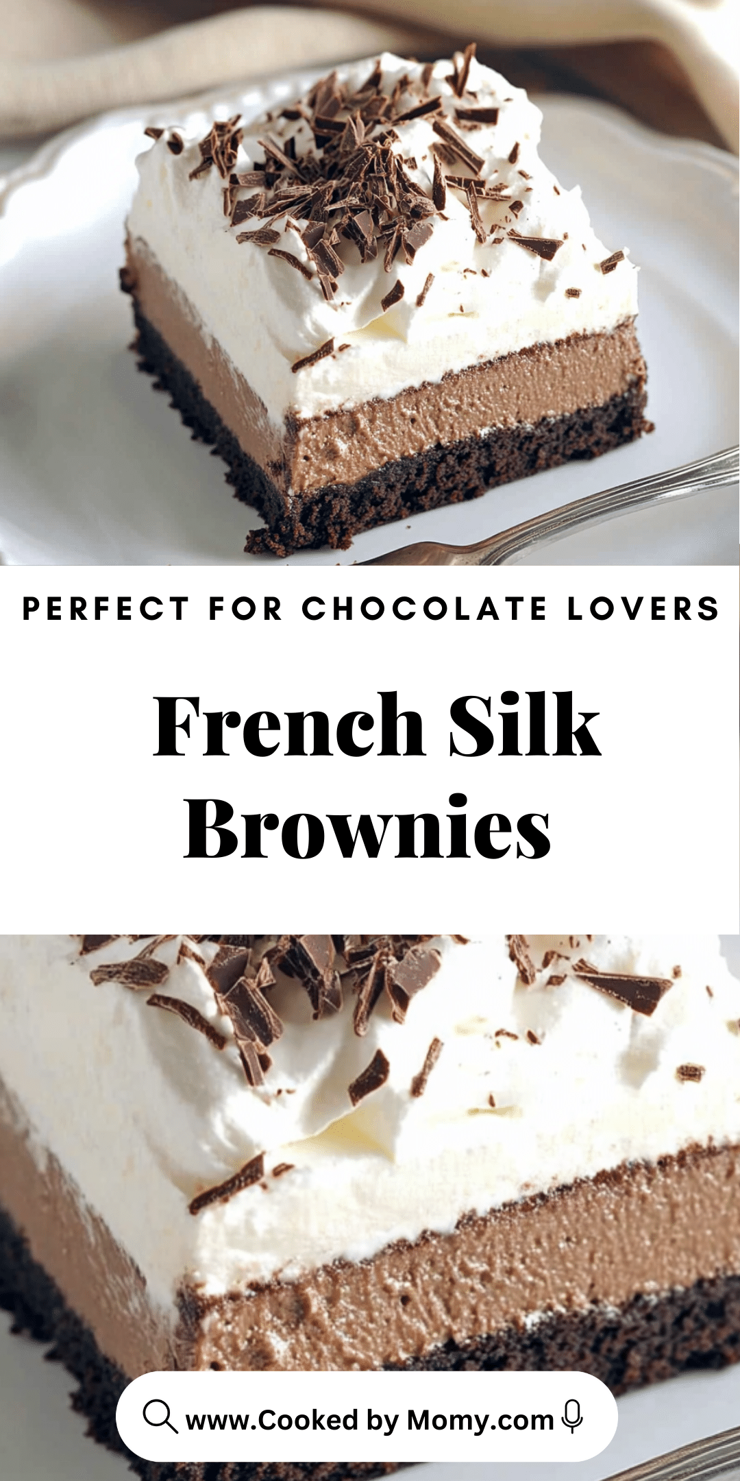 French Silk Brownies | CookedByMomy