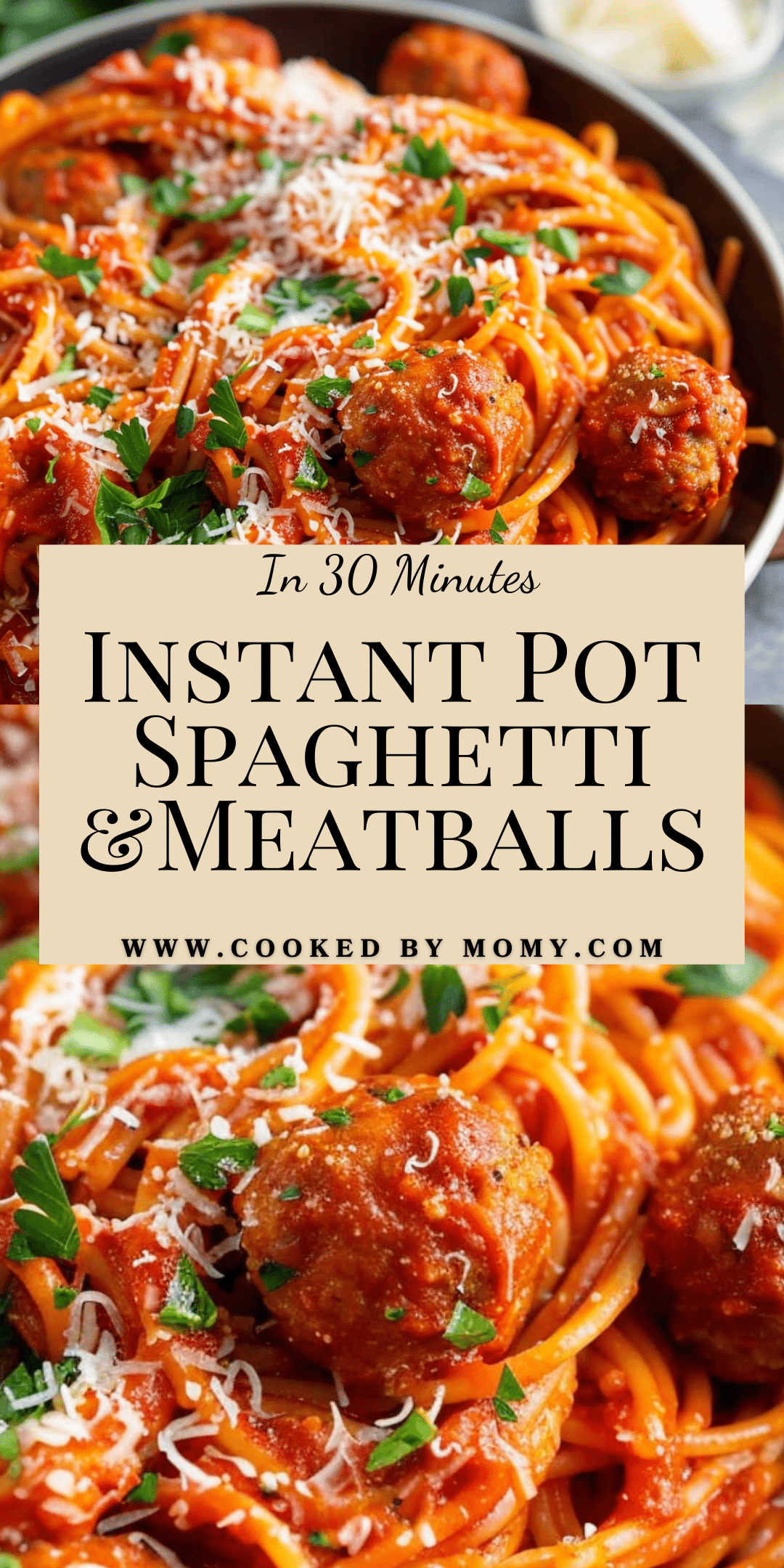 Instant Pot Spaghetti and Meatballs | CookedByMomy