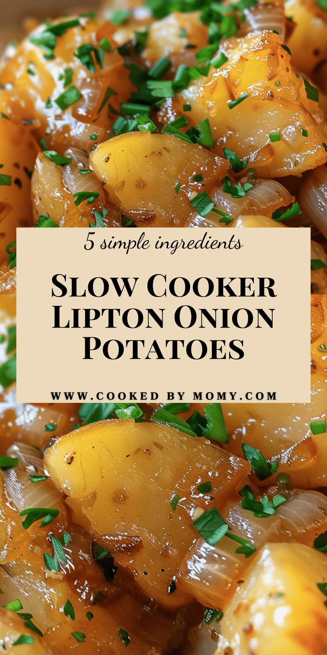 Slow Cooker Lipton Onion Potatoes | CookedByMomy