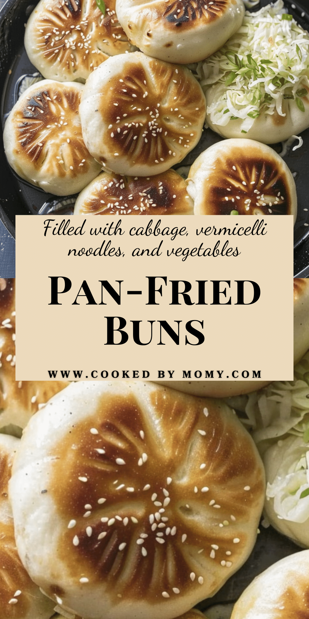 Vegan Pan-Fried Buns | CookedByMomy