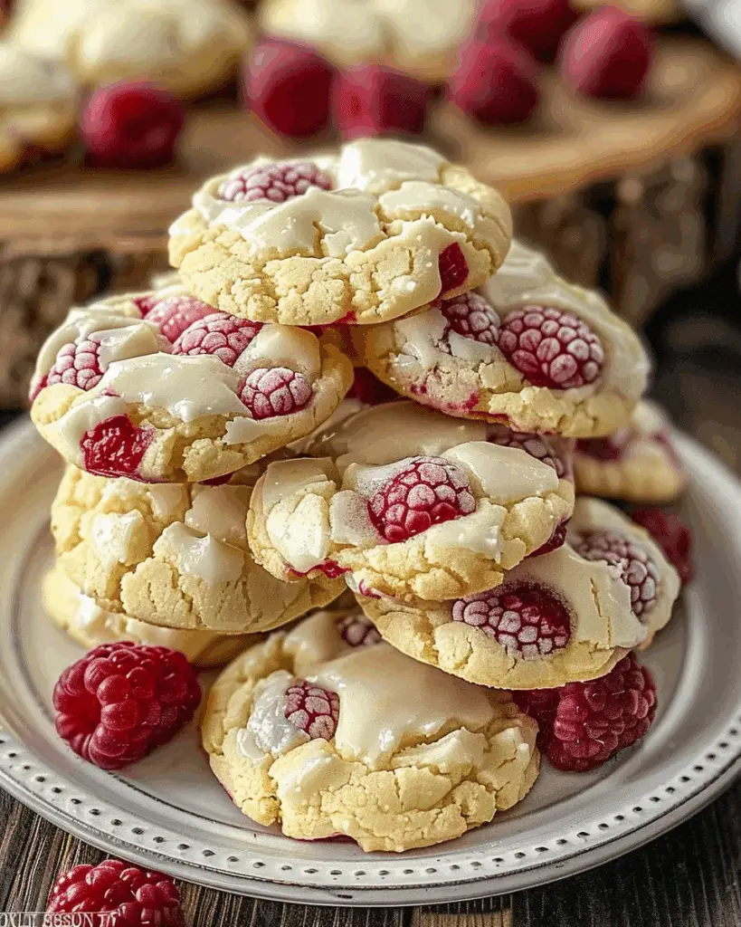 Raspberry Cheesecake Cookies | CookedByMomy