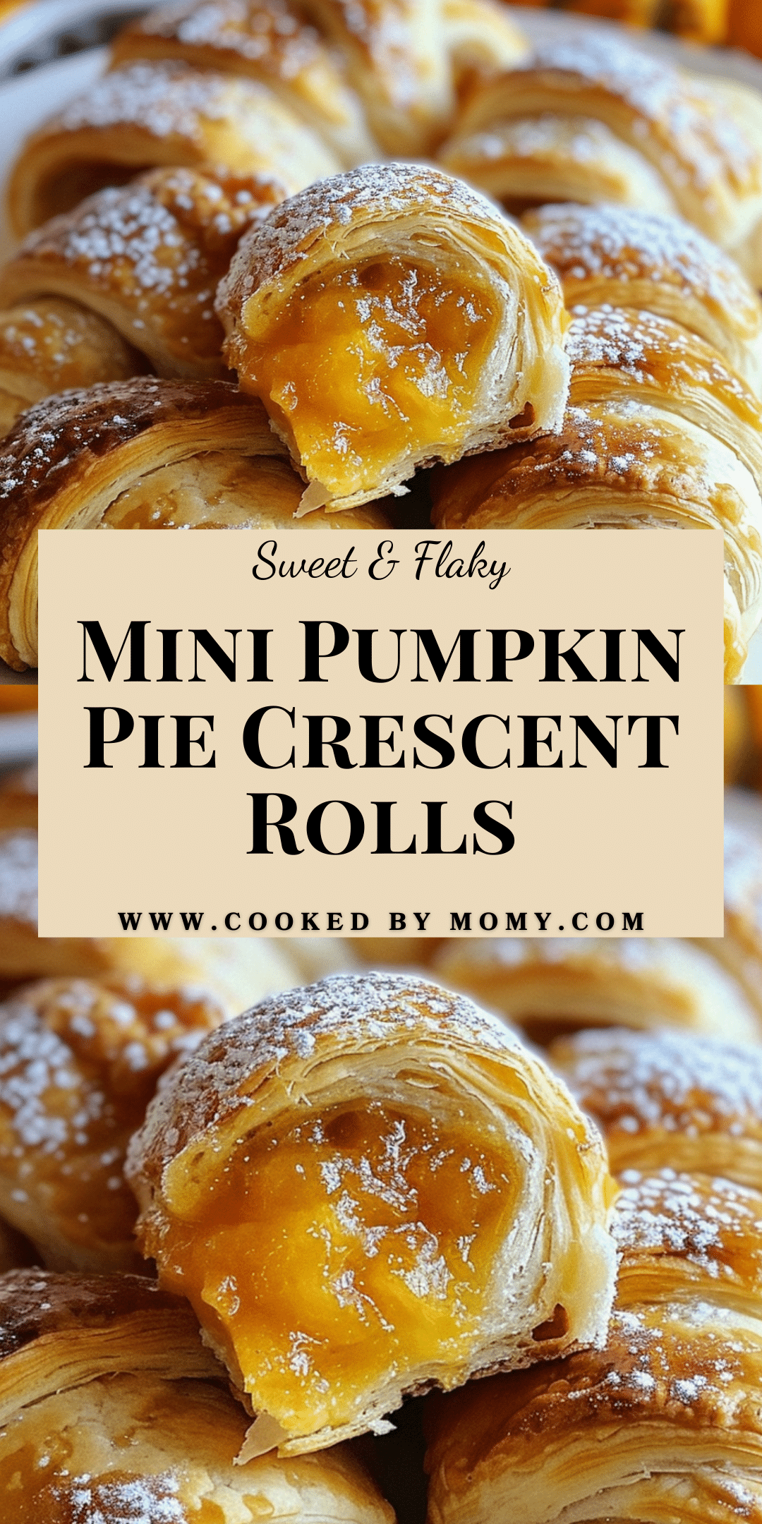 Mini Pumpkin Pie Crescent Rolls | CookedByMomy