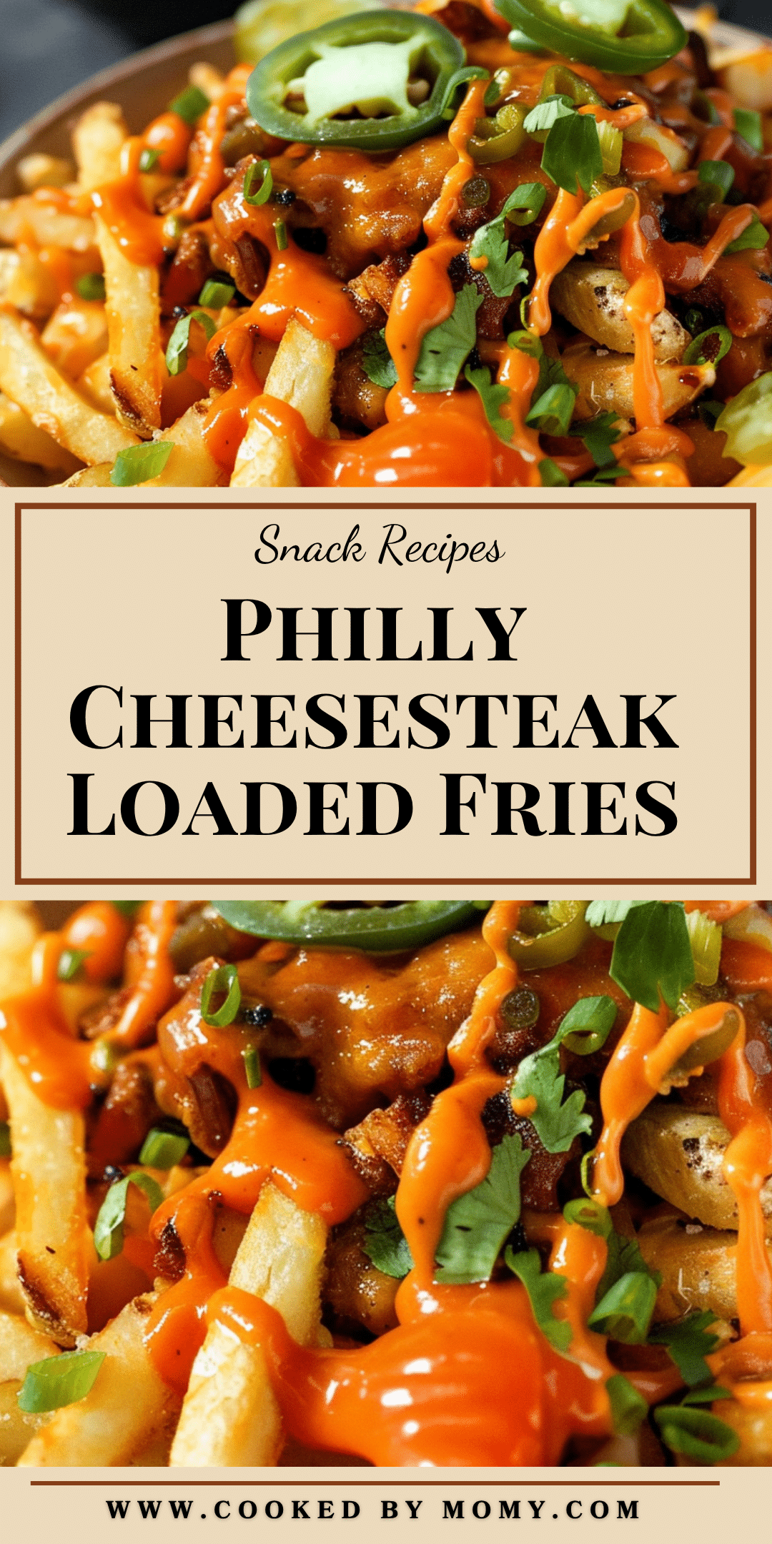 Philly Cheesesteak Loaded Fries | CookedByMomy